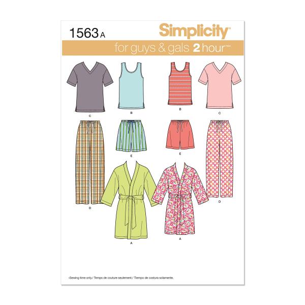 ・Includes sewing templates, fabric suggestions, sizing guides, and instructions to create (2) sleepwear tops, (2) sleepw...