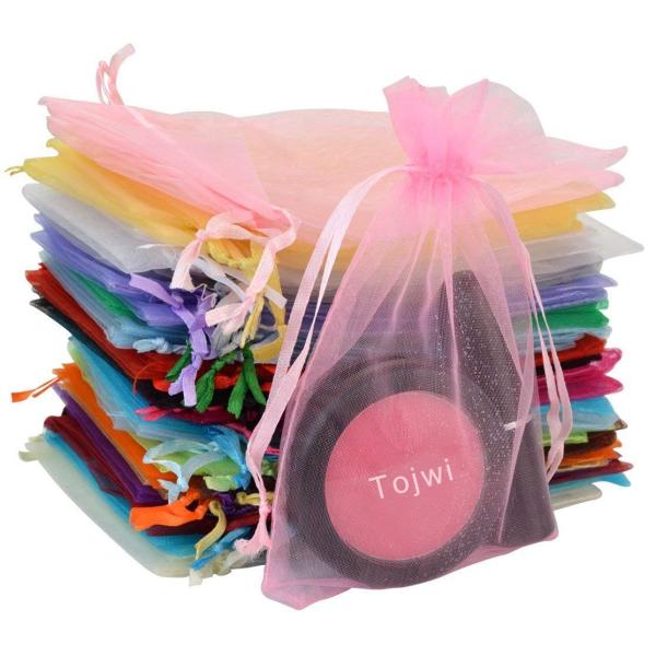 ・MATERIAL:Made of high quality sheer organza and satin drawstring,beautiful decoration, cute pouches, make your gift loo...