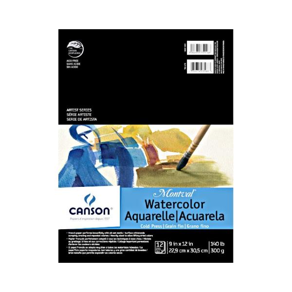 ・French paper that performs beautifully with all wet media・Surface withstands scraping, erasing, and repeated washes・Mol...