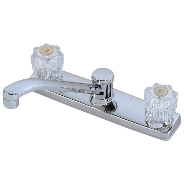 ・Washer less cartridge; Zinc base and Acrylic handles for Durability・Dual-handle design with separate handles for hot an...