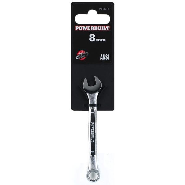 ・盛り上がったパネル8 mmコンビネーションレンチ・隆起パネル熱処理済鍛造スチール・15度オフセットと面取り壁のファスナーに簡単に合致