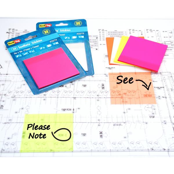 ・Adhesive notes allow you to mark documents without covering text.・Bright transparent film stick to page and removes cle...