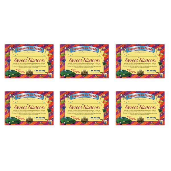 ・This item is a great value!・6 per package・Sweet 16 party item・Cutouts for festive occasions・High Quality