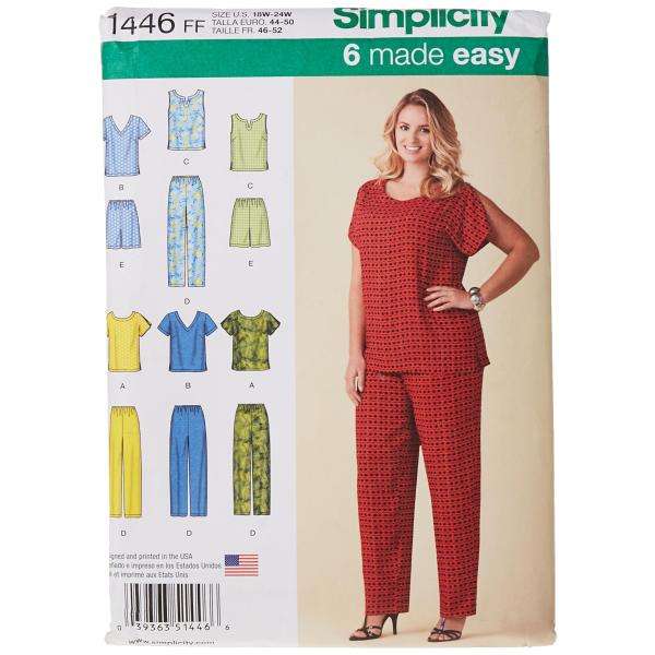 ・Women's sewing pattern packet includes sewing templates, pattern pieces, fabric recommendations, sizing guides, and ins...