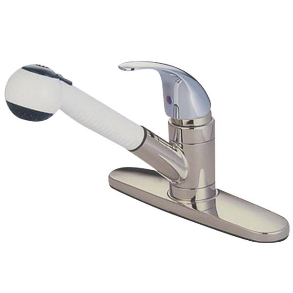 ・Pullout Sprayer・Stainless Steel Ball Cartridge・8" Spout Reach with 5-3/4" spout clearance・Max 1.8 GPM/6.8 LPM Water Flo...