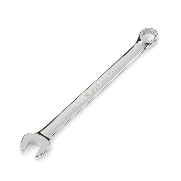 ・Angled Open End - To reduce the working swing arc in tight spaces, the open end is angled 15 degrees so the wrench can ...