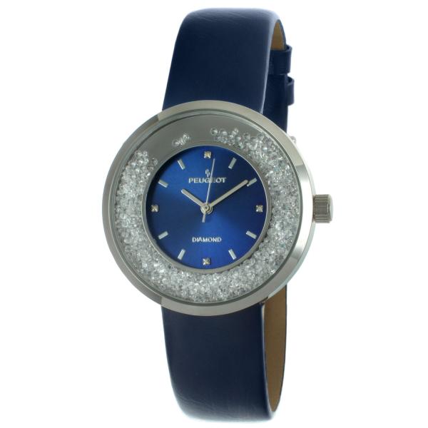 ・4 Genuine diamond markers with over 350 CZ stones floating around the dial. .・6mm thick case makes this wamen watche el...