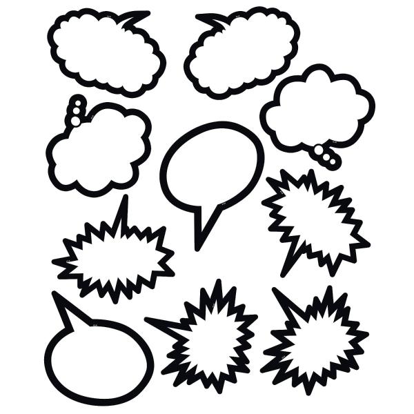 ・INCLUDES 30 PIECES: Encourage your students to speak up with these blank accents. 30 accents in 10 designs per pack. Ea...