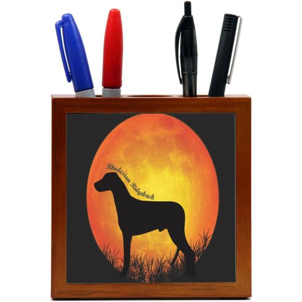 ・Made from Designer Series Cherry Wood・Image featured on a 4" Gloss Ceramic Professional Grade Tile・Three Circular Holes...