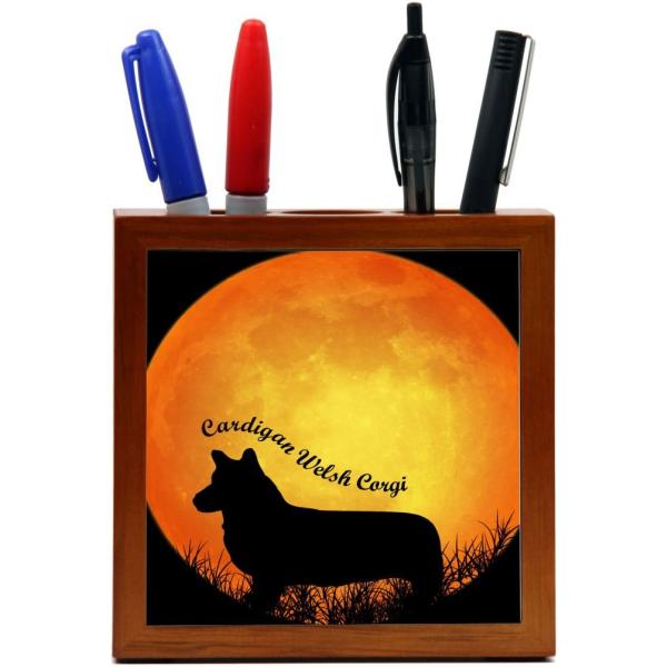 ・Made from Designer Series Cherry Wood・Image featured on a 4" Gloss Ceramic Professional Grade Tile・Three Circular Holes...