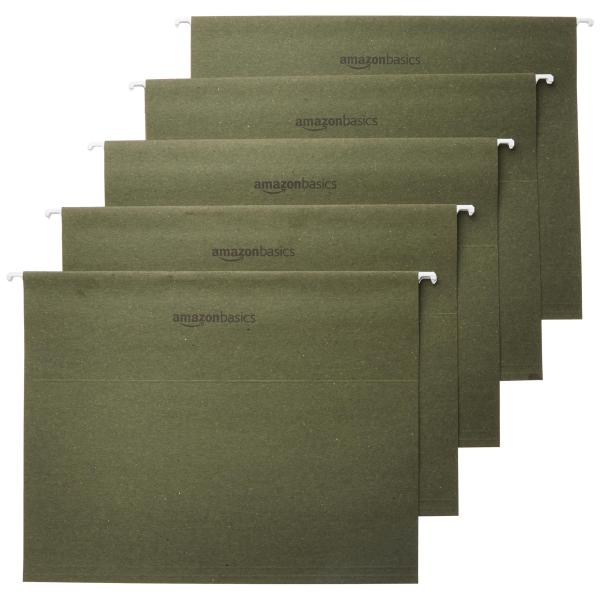 ・25 letter-size hanging file folders to keep your files organized and crisp・Includes clear plastic tabs and replaceable ...