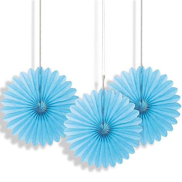 ・VIBRANT DESIGN: Our Solid Powder Blue Hanging Tissue Paper Fan instantly add a pop of color to any event, featuring a r...