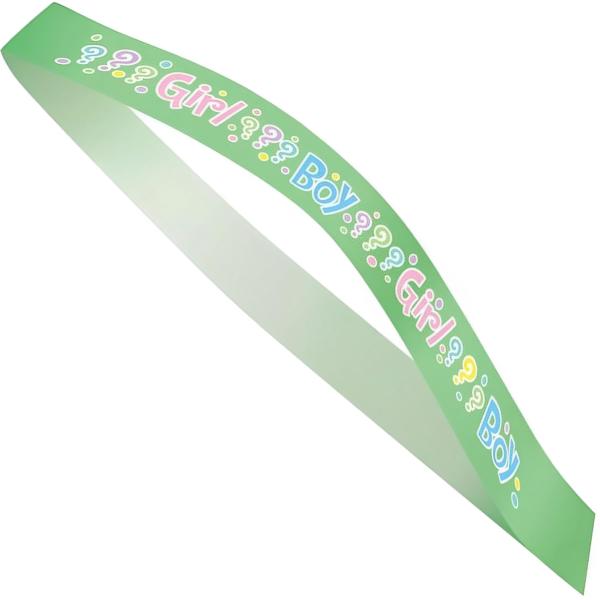 ・PACKAGE INCLUDES: 1 Gender Reveal party sash - 60.5" long・CHEERFUL DESIGN: Enliven the excitement at the party with thi...