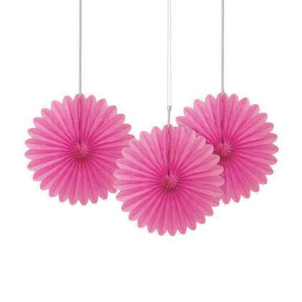 ・HOT PINK DESIGN: Add a pop of color to your celebrations with our vibrant hot pink hanging tissue paper fans, perfect f...