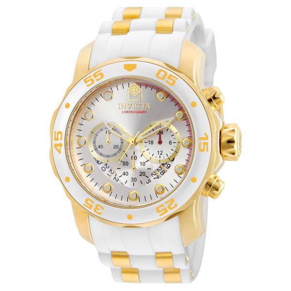 ・Gold tone stainless steel case 48mm diameter x 16.5mm thick; Silver dial; Luminous hands and hour markers・Japanese quar...