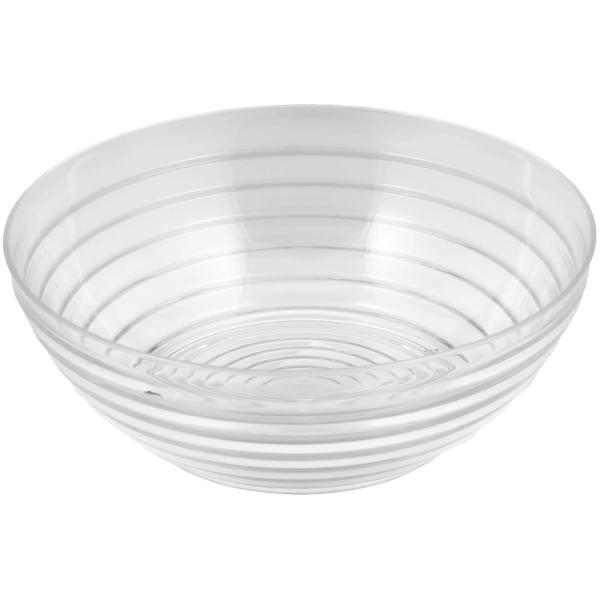 ・ELEGANT ＆ STYLISH DESIGN: Enhance your dining experience with our Clear Crystalware Ringed Bowl - 5 qt. (1 Pc.) featuri...