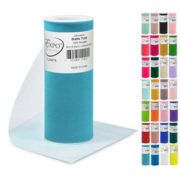・HIGH-QUALITY TULLE: Our Decorative Matte Tulle are soft craft materials that infuse texture and depth into any creative...