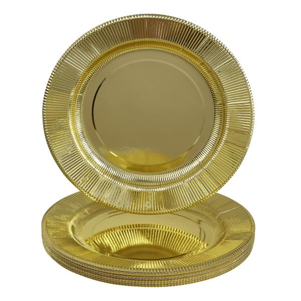 ・PREMIUM QUALITY: These beautiful chargers are composed of high-rated heavyweight paper materials rendering the plates s...