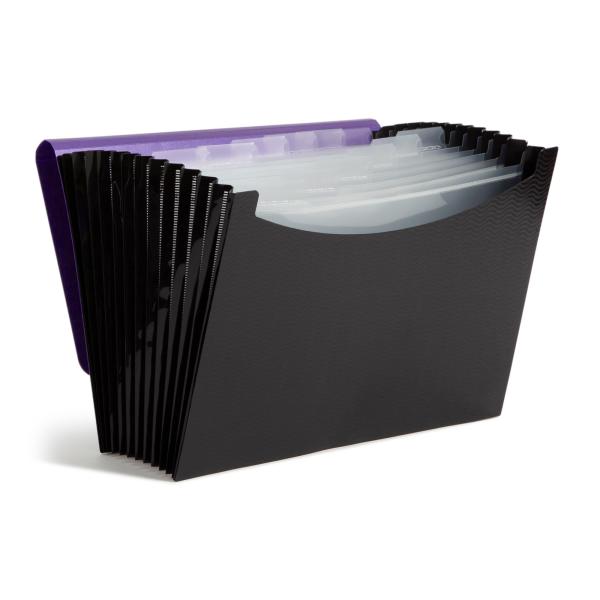 ・These expandable file folder organizers feature a flap and cord closure, making it an accordion file organizer with add...