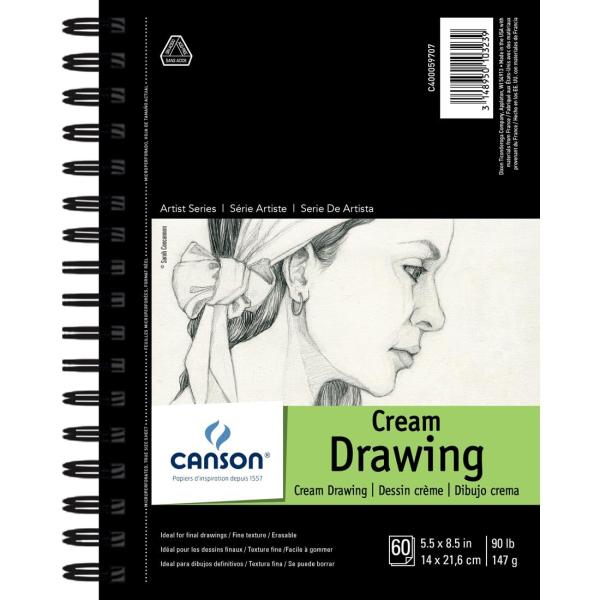 ・Cream-colored, heavyweight paper is ideal for charcoal, pencil, pastel and pen and ink.・Smudge-resistant paper erases c...