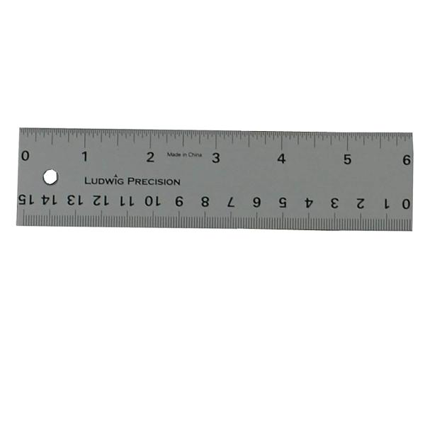 ・6" LENGTH - Aluminum metal ruler is a straight edge that is a durable tool for measuring and drafting・NON-SLIP BACKED -...