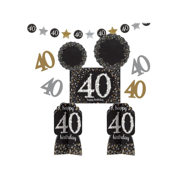 ・FESTIVE AND COLORFUL DESIGN: Sparkling Celebration 40th Birthday Party Room Decor Kit adds vibrancy and excitement to y...