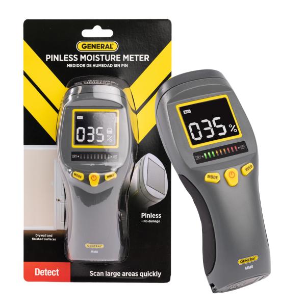 ・HUMIDITY METER: It's ideal for measuring the moisture content of wood and construction materials. It features separate ...