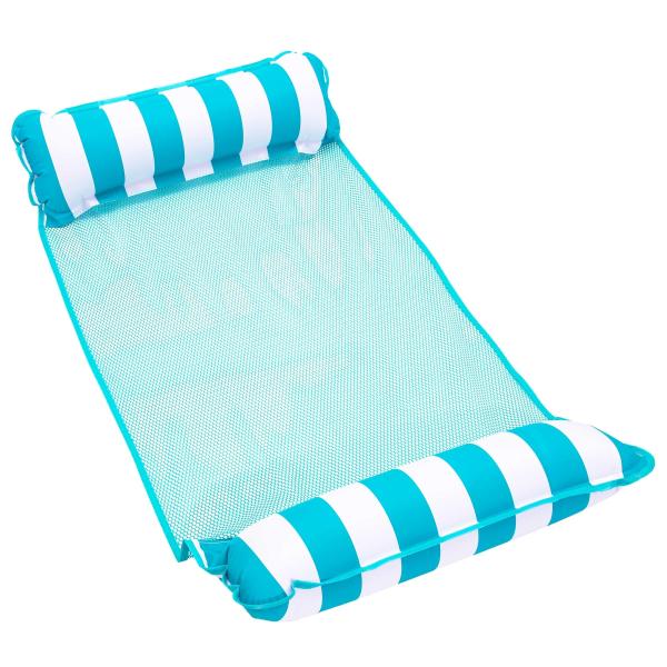・Easy on-off pool floatie: Seat rests in water - no jumping, ladders, or flopping needed; best for people 4 - 6 feet tal...