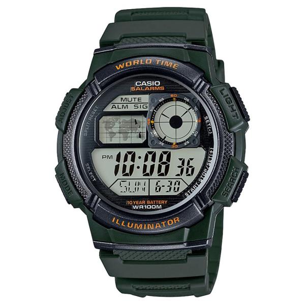 ・Digital 10-Year Battery, World Map, World Time 48 Cities, LC Analog Display, LED Light, Case Size: 47.7mm・200M Water Re...