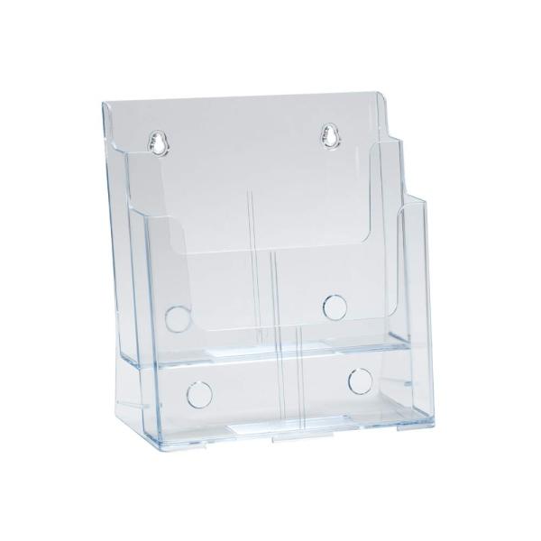 ・SLANTED BACK DESIGN: The modern clear look complements any decor and makes finding documents quick and easy. Store broc...