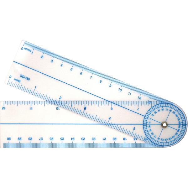 ・CLEAR PROTRACTOR RULER: 7 Inch goniometer quick angle protractor includ inch and metric scal; Making it ideal for your ...