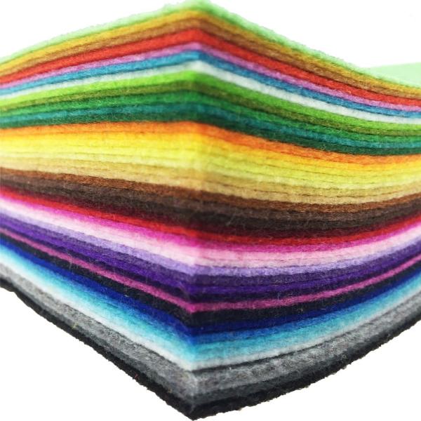・Material: Fabric +Rayon, High Quality Acrylic Craft Felt・Size: 6 x 6 inches (15cm*15cm), Thick: approx 1.0 mm / 0.04 in...