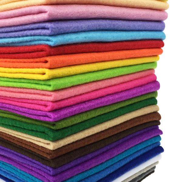 ・Material: 30% Wool Blend+70% Rayon, High Quality Acrylic Craft Felt・Size:12x8 inches / 30cmx20cm, Thick: approx 1.4 mm ...