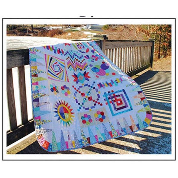 ・Scrap Happy Sampler, Block Of The Month・Finished Size: 60 Inches X 75 Inches・Fabric Not Included・Item Package Weight: 1...