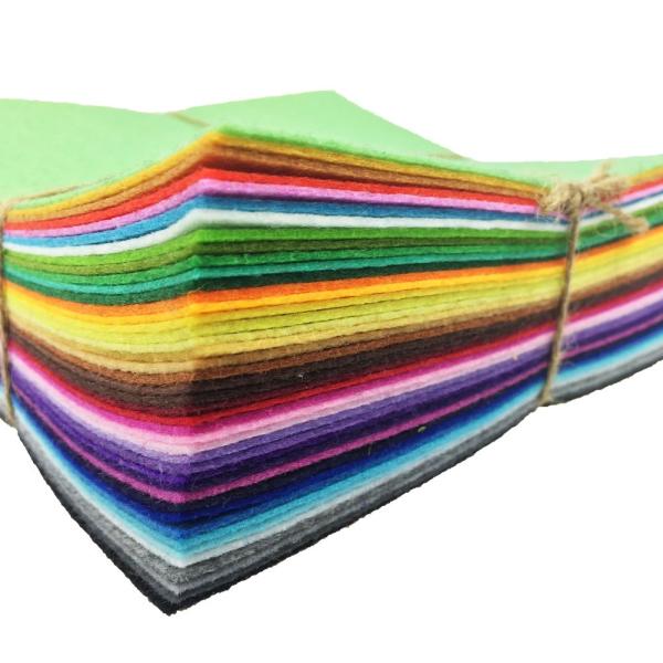 ・Material: Fabric +Rayon, High Quality Acrylic Craft Felt・Size: 10 x 10 inches (25cm*25cm), Thick: approx 1.0 mm / 0.04 ...