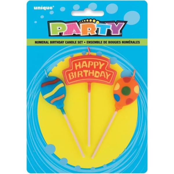 ・ILLUMINATE YOUR CELEBRATION: Make birthdays extra special with our vibrant Birthday Balloons Candle Set, featuring mult...