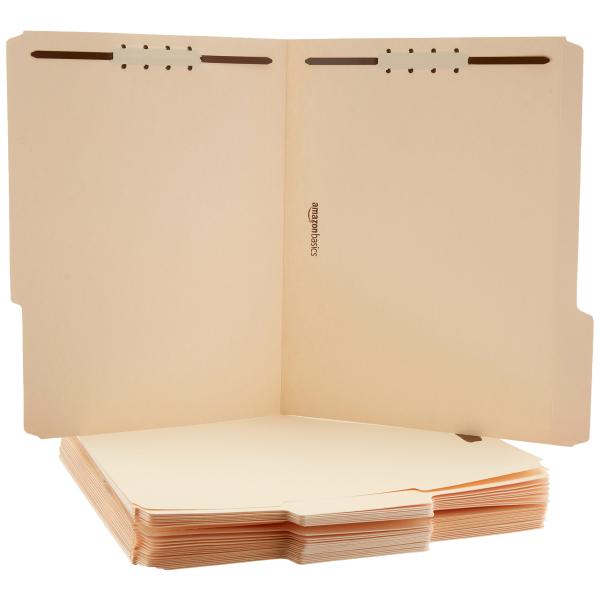 ・100 letter-size fastener file folders・2 secured fasteners to keep you paper secure and organized・1/3 cut reinforced tab...