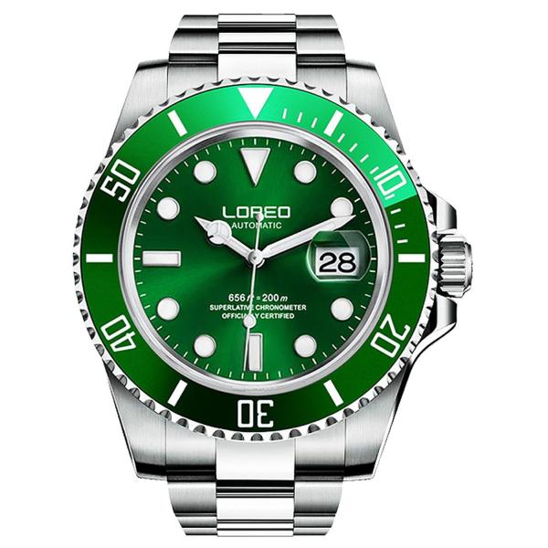 ・Classic,simple,versatile design with large ,easy-to-read dial・Sapphire glass protects watch from scratches,・Ceramic bez...