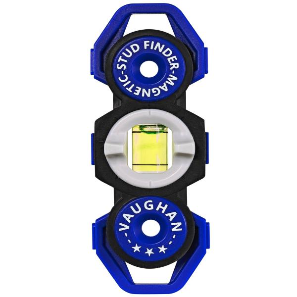 ・Mini magnetic level/stud finder with double injected housing・Both level and plumbing exchanging・Built in hang hole incl...