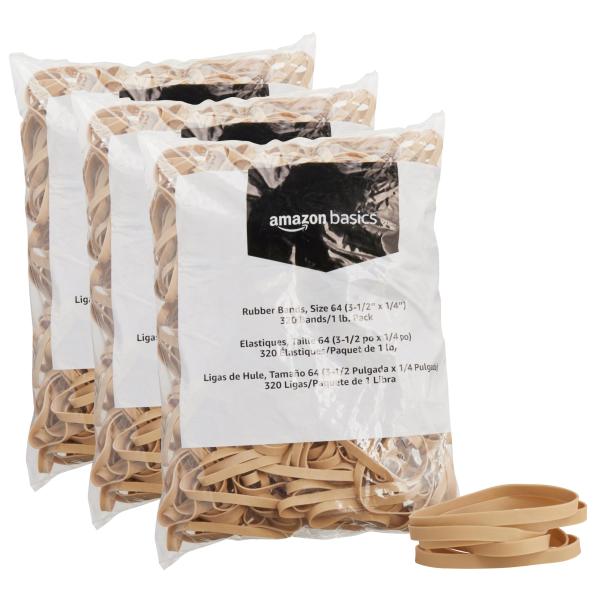 ・Rubber bands (3-pack), each 1-pound pack consists of about 320 rubber bands (approximately 960 rubber bands total)・Size...