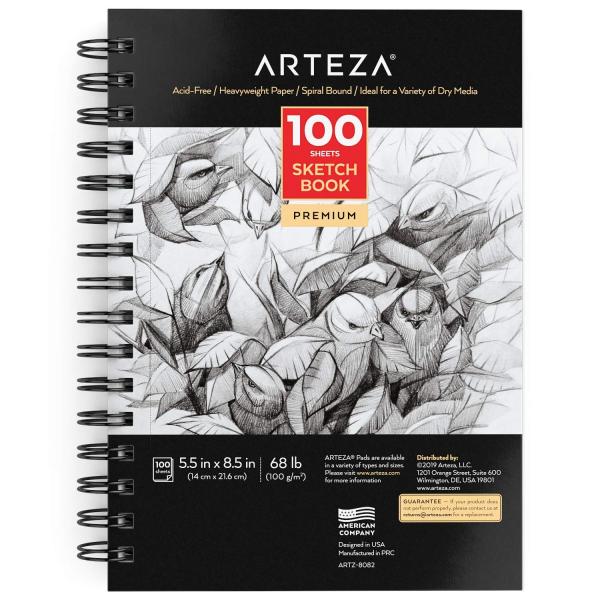 ・More Paper, More Possibilities: You get 1 thick sketch book - 100 sheets in all - so you can draw, sketch, doodle ＆ col...