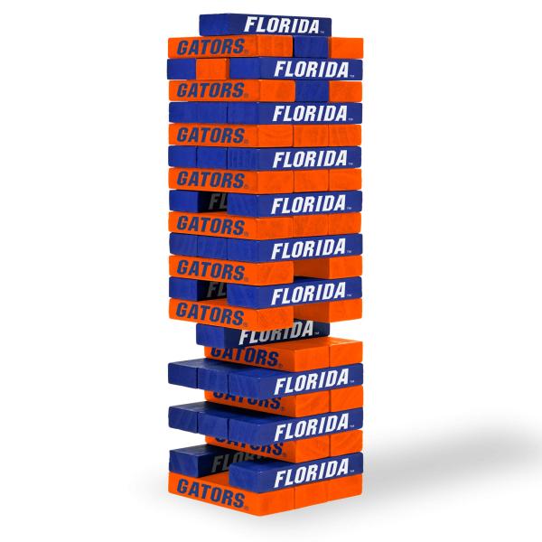 ・A CLASSIC JENGA GAME, IN YOUR FAVORITE NCAA TEAMS - A wooden block game that challenges players to push and pull stacki...