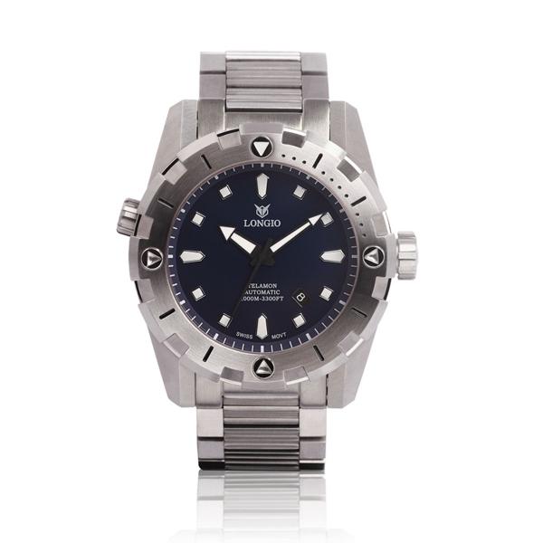 ・1000m プロフェッショナル メンズ 47mm スイス自動ダイブウォッチ・メンズ1000mダイバーズウォッチ ヘリウムバルブ付き 11H・プロダイバーウォッチ。オリジナルのスイス製自動/自動巻き機能。28,800振動/時間ムーブメント。...