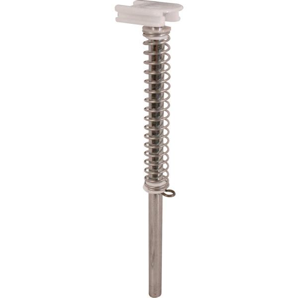 ・二つ折りドアピボットガイドロッド。・トラックと連動するガイド。・1/4インチ。 X 5-1/47インチ。 竿・亜鉛メッキ。・テンションスプリング付き・寸法については線画図を参照し、ニーズと比較してご注文ください。