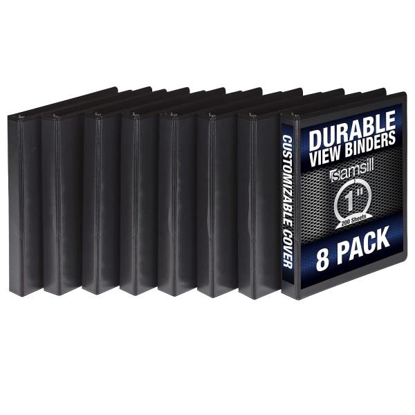 ・Heavy-Duty 3-Ring Binders: Built to withstand frequent handling in classrooms, offices, and professional settings, thes...