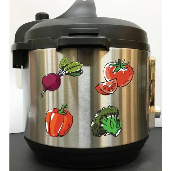 ・6つのインスタントポット8クォートとすべてに入るサイズ。・で、側に2、デカール、ごとに1つ付き！・分かりやすい使用説明書付き・残渣を簡単、取り外しができるようになりました