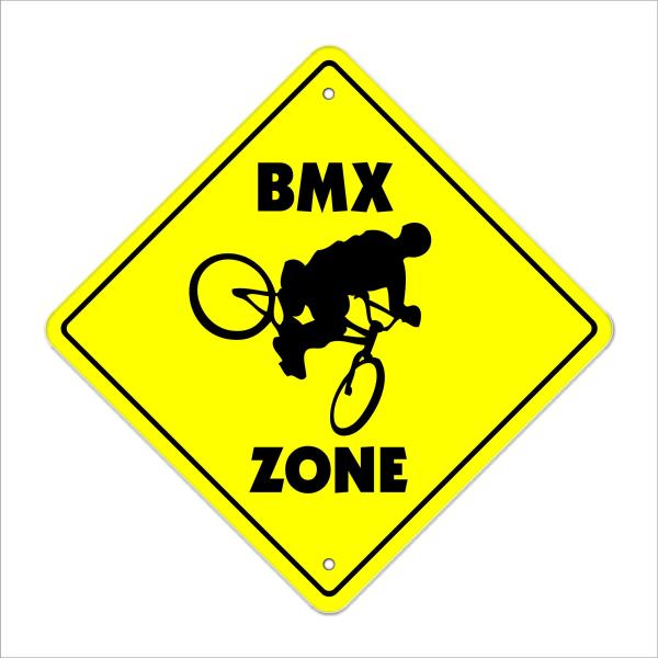 ・Sign Size: 20" Tall X 20" Wide・Unique Gift - Good for decorating a work space or hanging in a garage this Bmx sign also...