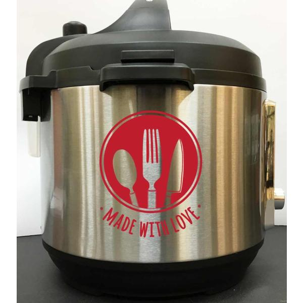 ・Sized to fit all 6 and 8 quart instant pots.・Comes with 2 decals, one for each side!・Includes easy-to-follow instructio...