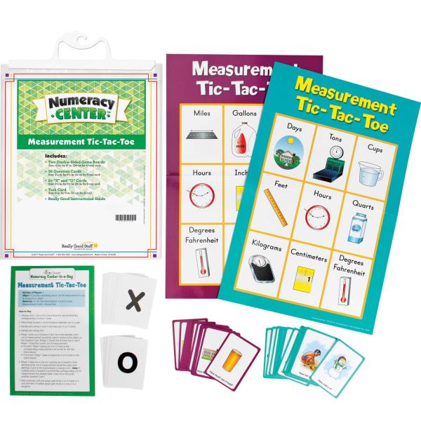 ・FUN LEARNING GAME: The Measurement Tic-Tac-Toe Numeracy Center combines classic tic-tac-toe with measurement activities...