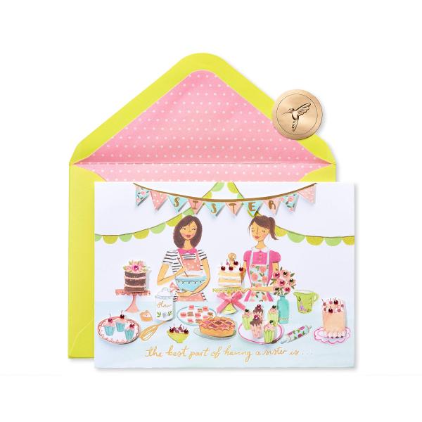 ・フロントメッセージ:SISTER the best part of have a sister is...・内側のメッセージ:ほぼすべてのYou're wonderful ＆ I love you・Papyrus バースデーカードは、プレ...